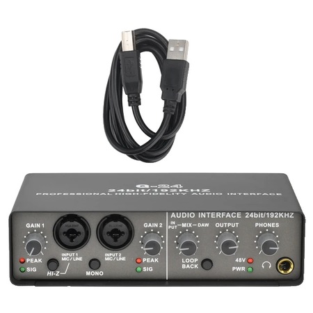 Interfata audio 2-In/2-Out, 24-bit/192kHz, Loopback, Phantom Power ...