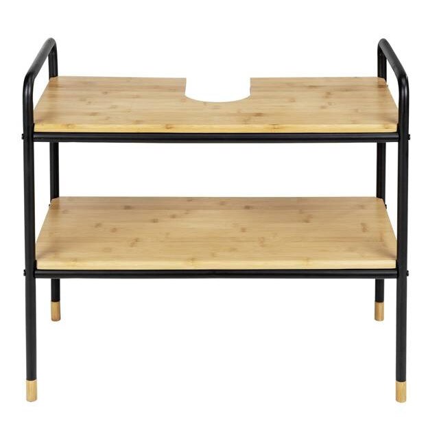 Dulap pentru lavoar, 70 x 60 x 33, 5 cm, blat din bambus, Loft, WENKO ...