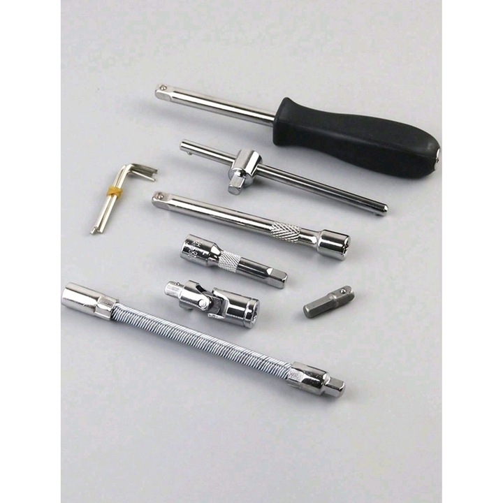 Trusa de scule 46Piese, otel CR-V de inalta calitate - eMAG.ro