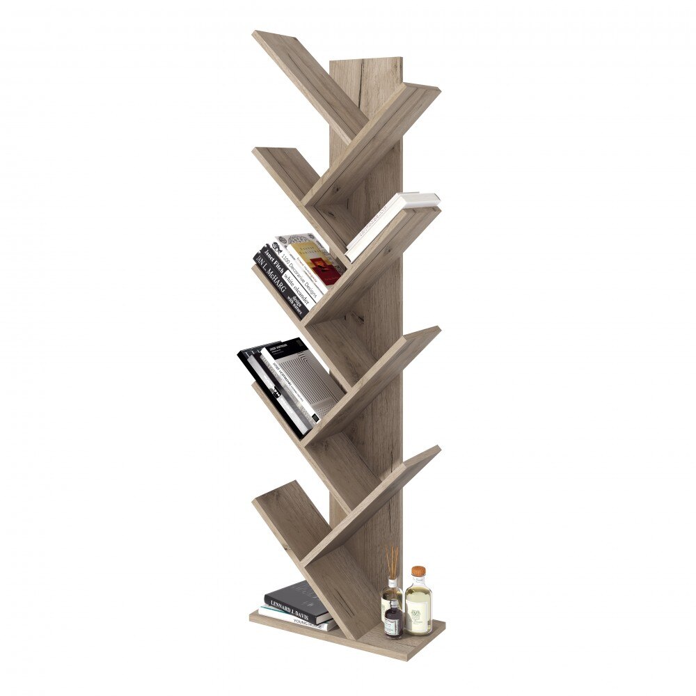 Raft pentru carti, 43x20x143cm, Stejar k002 - eMAG.ro