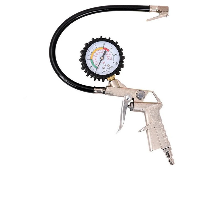 Pistol umflat roti cu manometru ZEP - eMAG.ro