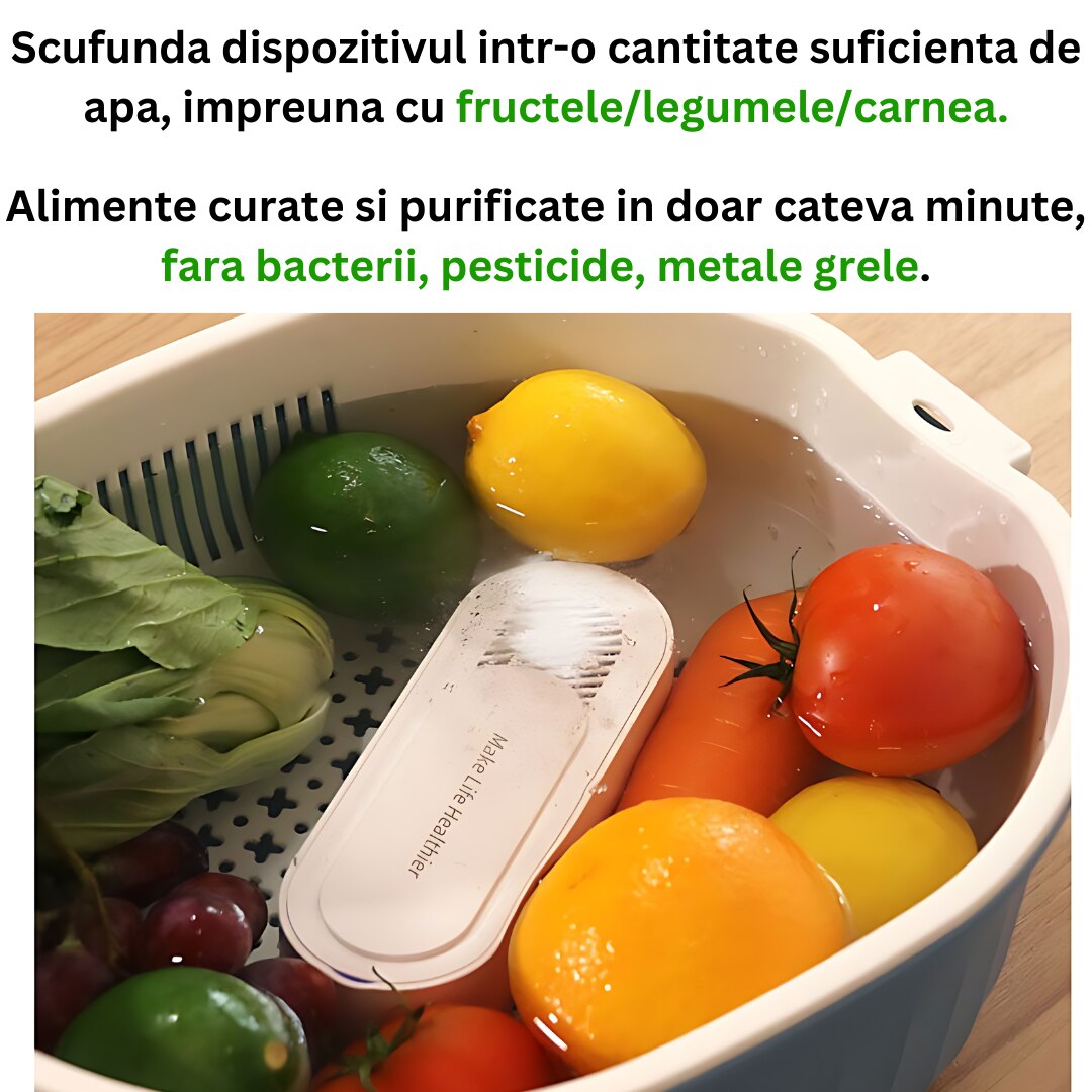 Aparat pentru Purificarea Alimentelor iBLU smart, Curatare, Sterilizare ...