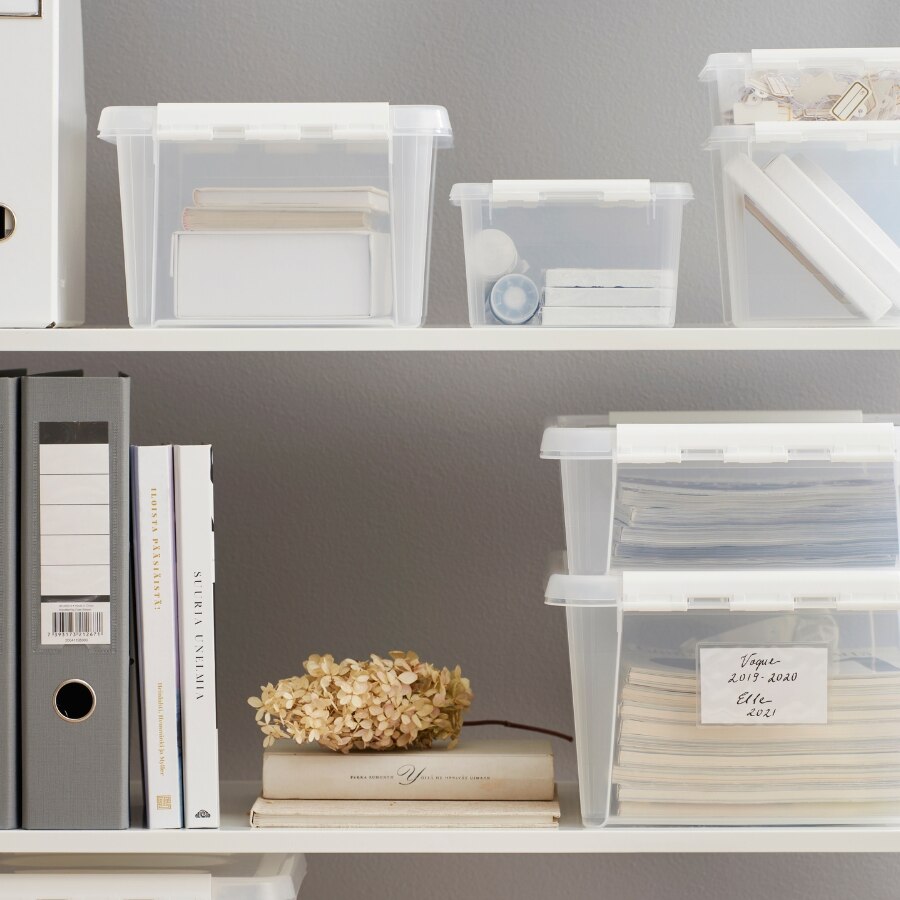 Cutie depozitare si organizare, cu capac, SmartStore Home 3, Plastic ...