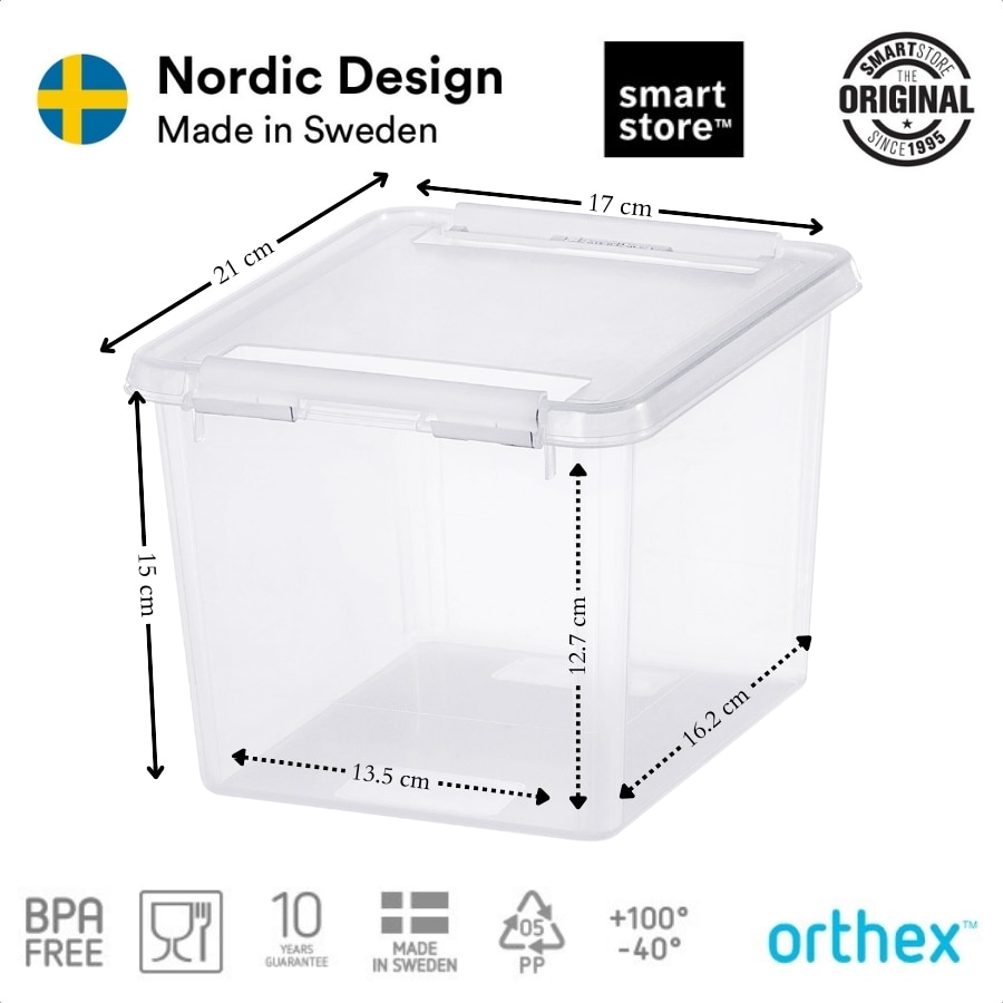 Cutie depozitare si organizare, cu capac, SmartStore Home 3, Plastic ...