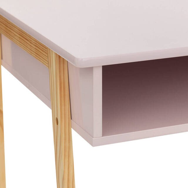 Birou pentru copii in stil scandinav, roz, 58 x 46 x 52 cm - eMAG.ro