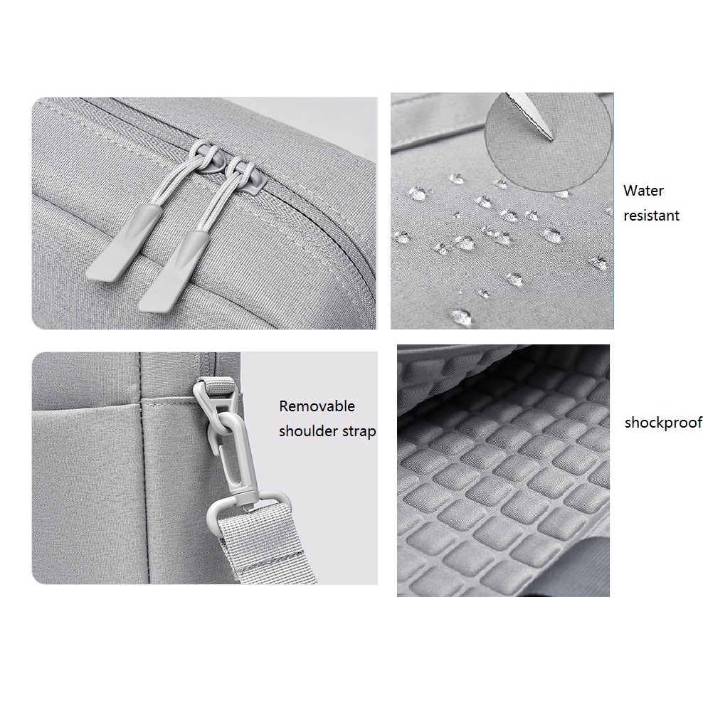 Geanta laptop Casual Toploader, rezistenta la socuri si apa,15.6"-16.1", Gri - eMAG.ro