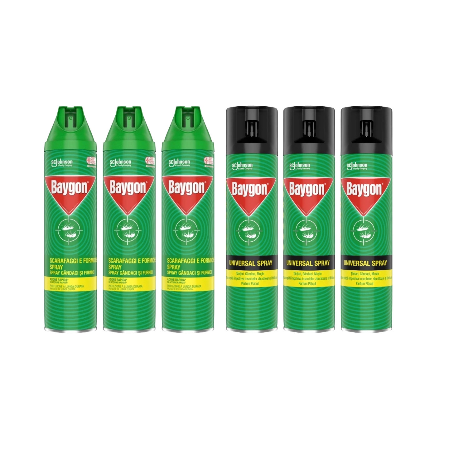 Set 6 x Baygon Spray Insecticid Variety, 3 x Anti-Gandaci si Anti ...