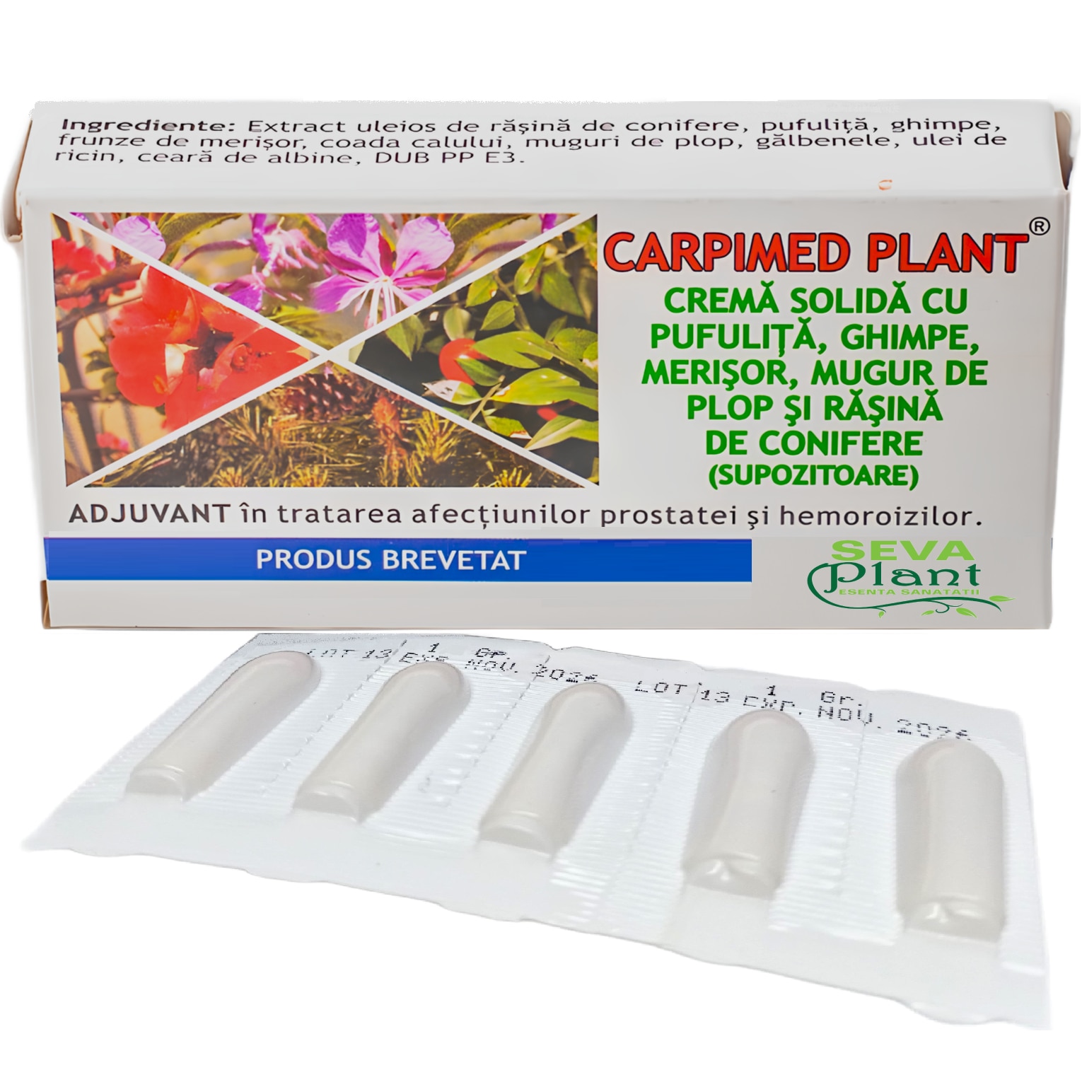 Supozitoare prostata si hemoroizi, cu pufulita, ghimpe, merisor, mugur ...