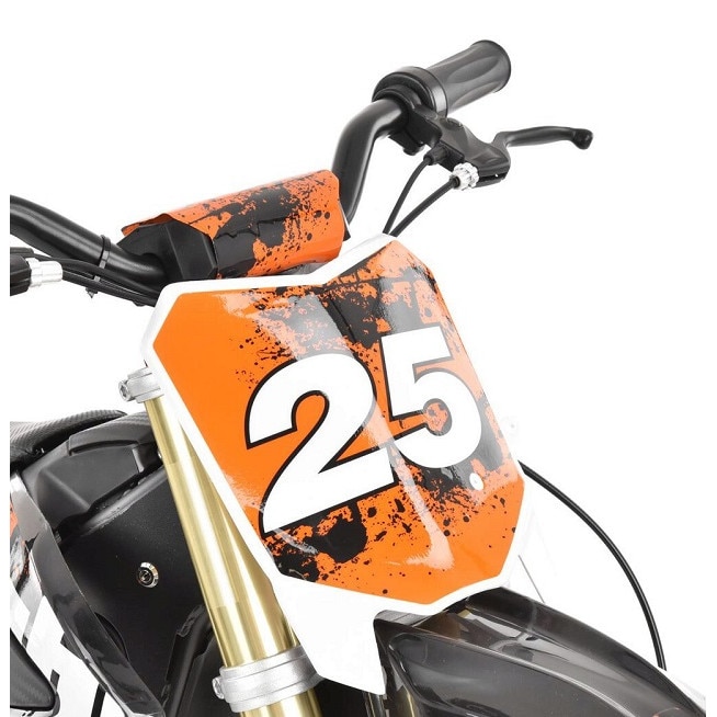 Motocicleta electrica pentru copii HECHT Orange, acumulator 36 V, 12 Ah ...