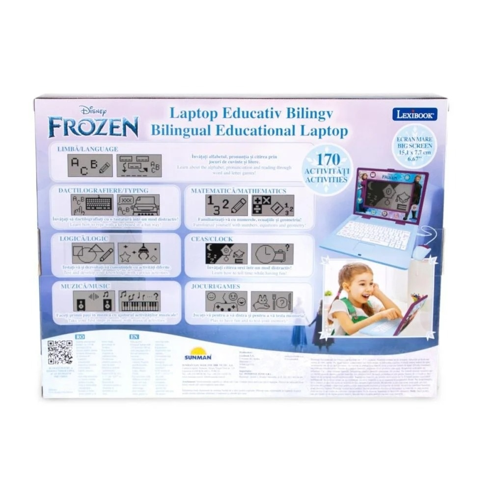 Laptop educational Lexibook, Disney Frozen, 170 de activitati ...