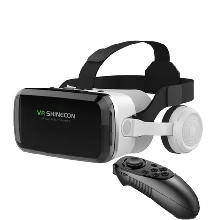 Set Ochelari VR Gaming, Vizualizare 360°, Sunet Surround, Piele, 4.7-7. ...
