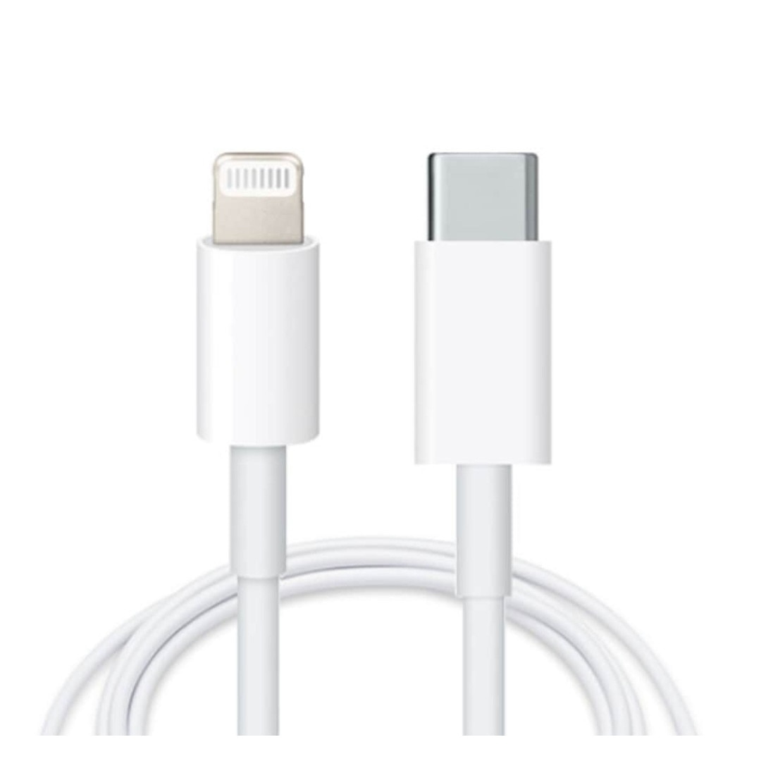 Кабел USB-C /Lightning USB Cable, 20W за iPhone Planet Tech за зареждане и данни,1 метър, Бял ...
