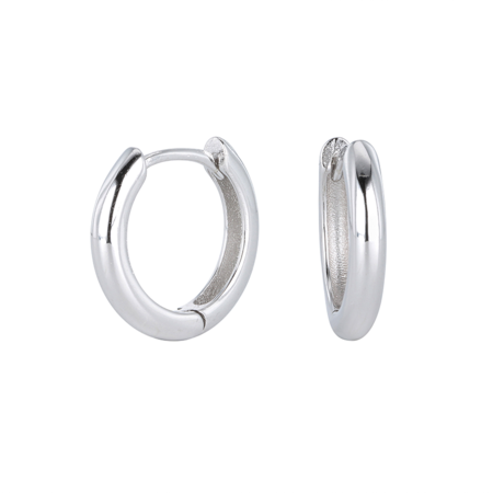 Cercei tip hoop simpli LLWL, argint, 8.3x2.1x9mm - eMAG.ro