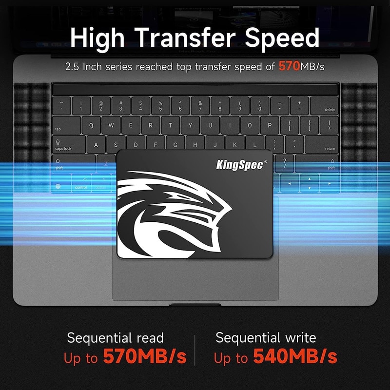 SSD Intern KingSpec P3-512, 2.5", SATA III, Viteza de citire de pana la ...