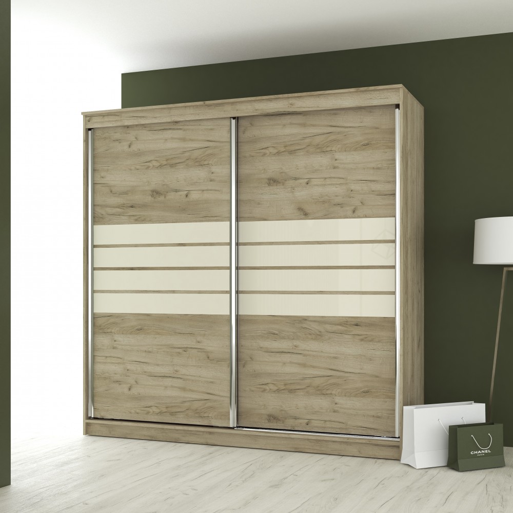 Dressing 2 usi Luca, 200x60x200 cm, stejar K002 - eMAG.ro