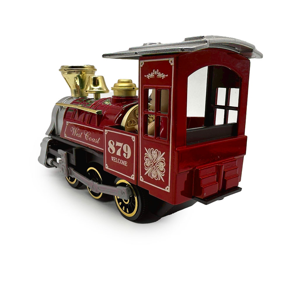 Macheta din metal si plastic, Locomotiva Clasica, Sunet si Lumini, se ...