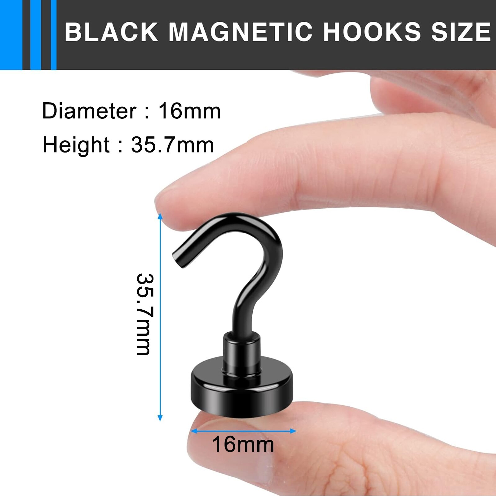 Set 12 carlige magnetice, SINBINTA, Carlige de magnet pentru frigider ...