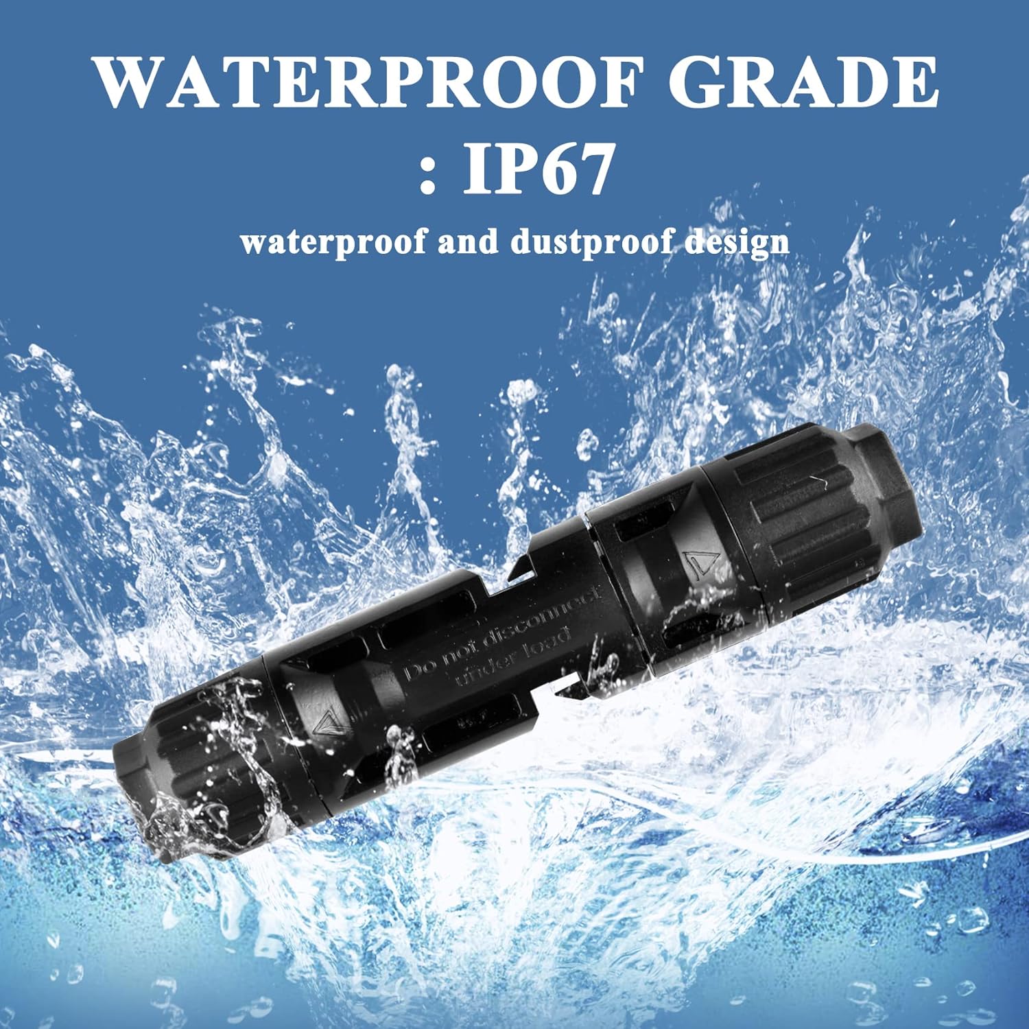 Set conectori panou solar, Mama/tata, MC4, IP67, Negru - eMAG.ro