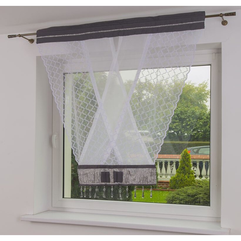 Perdea Panou PORTO 120x130 cm Gri inchis - eMAG.ro