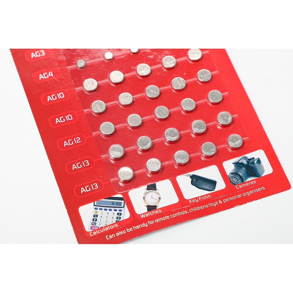 Set 50 baterii alcaline T&E, AG1/AG3/AG4/AG10/AG12/AG13 - eMAG.ro