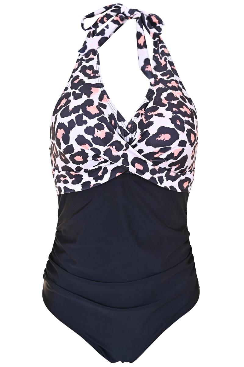 Costum de baie intreg, NEVERMORE, decolteu in forma de V, modelator ...