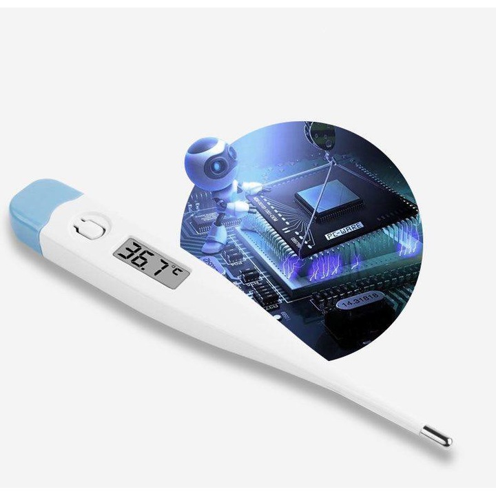 Termometru cu contact SANFACE, sonda de inalta sensibilitate, afisaj ...