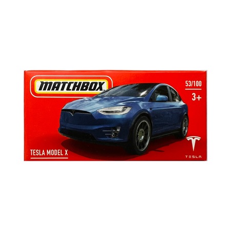 Macheta metalica Matchbox, Tesla Model X, 1:64, Albastru - eMAG.ro