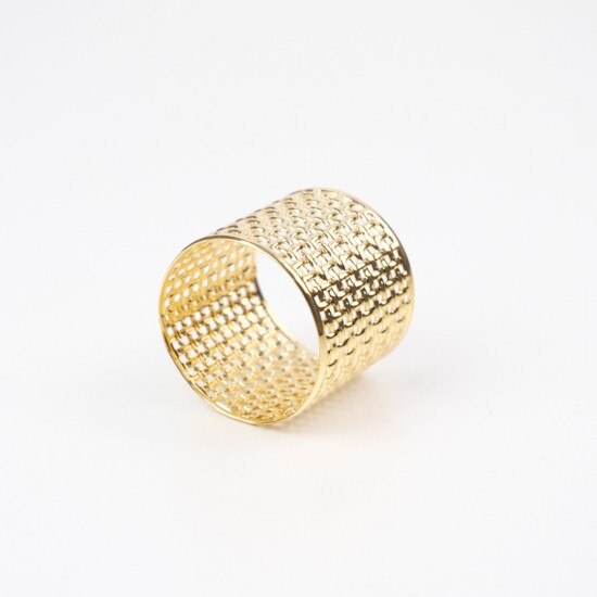 Inel servet, Metal, 4x4x3, 5 cm, Auriu - eMAG.ro
