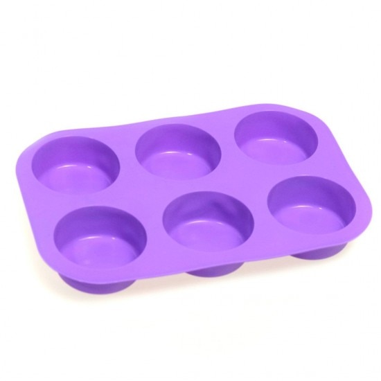 Forma briose din silicon 6 alveole, 25x17x3 cm - eMAG.ro