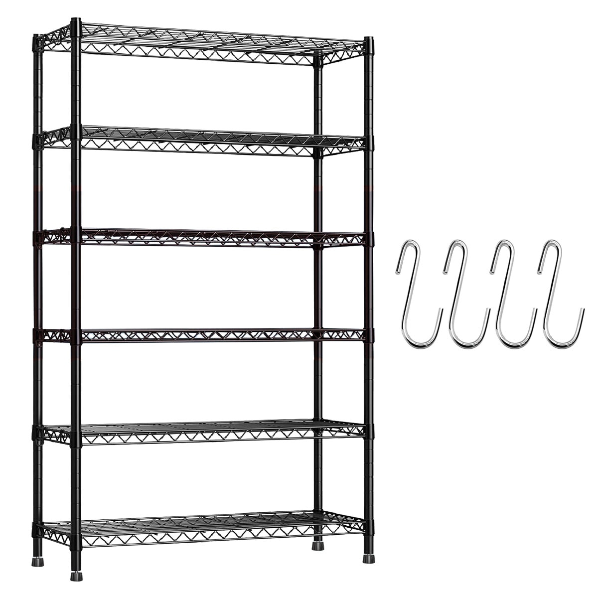 Uptyia raft metalic cu 6 niveluri, reglabil pe inaltime, cu roti ...