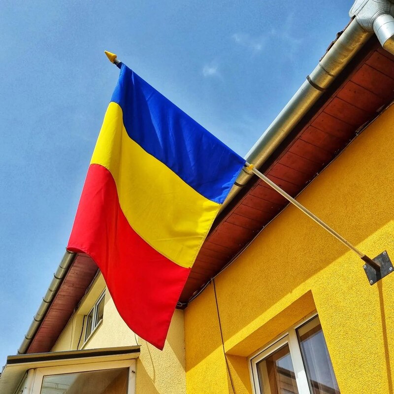 Steag Romania pentru exterior de calitate premium, dimensiune 150 x 90 ...