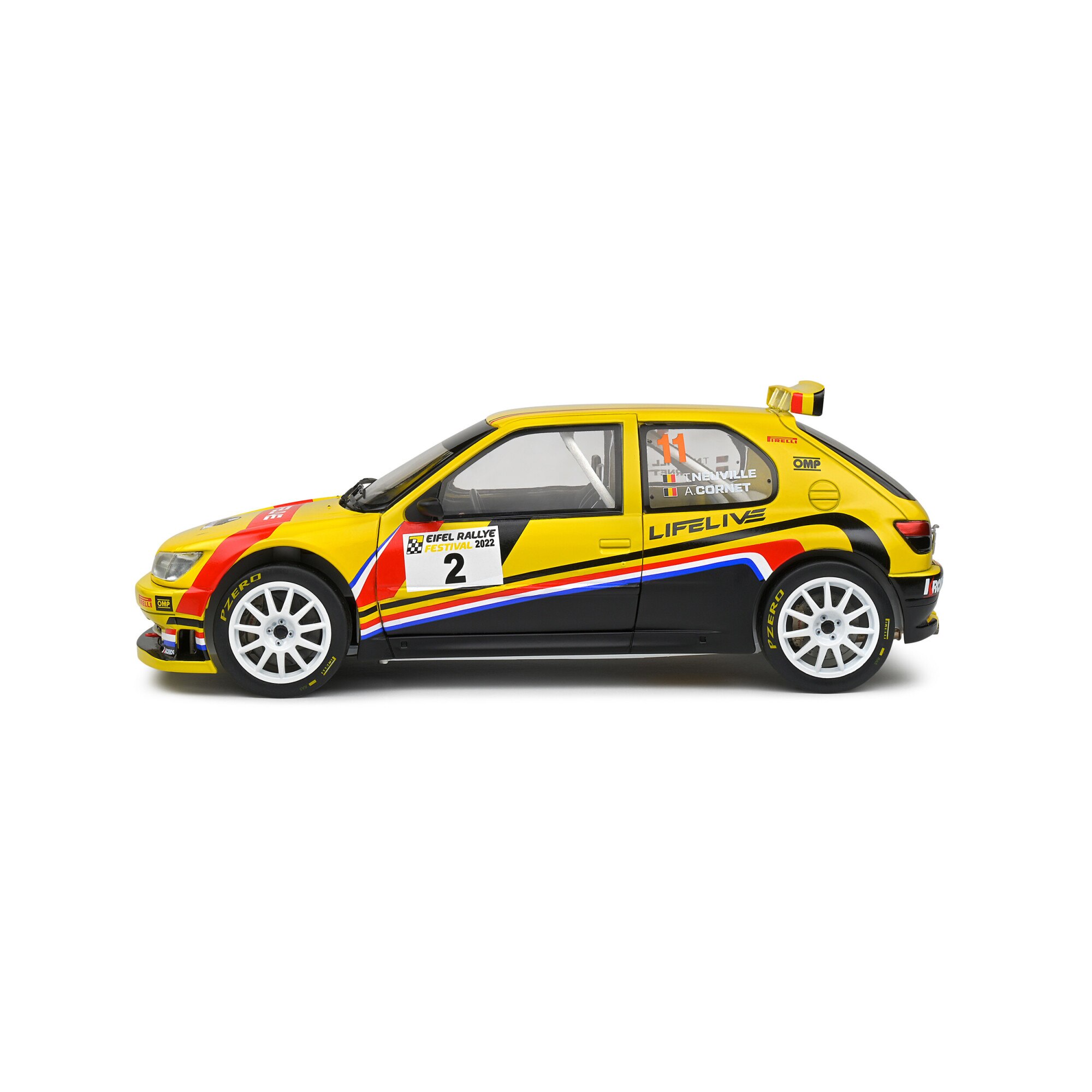 Macheta auto Peugeot 306 Maxi No2 Neuville/ Cornet 2022, 1:18, Solido ...