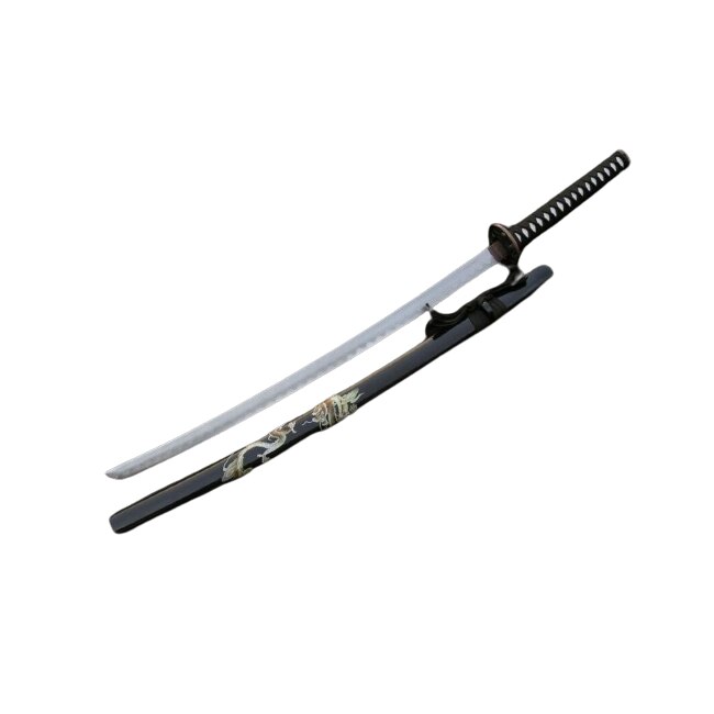 Sabie samurai Katana cu teaca, Lama otel carbon, Lungime in teaca 103 ...