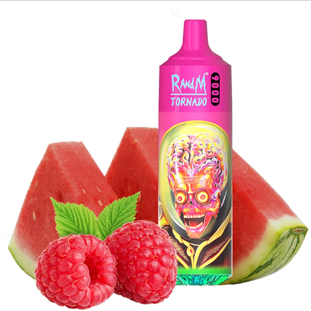 Tigara Electronica RANDM TORNADO 9000 PUFFS, Raspberry Watermelon, 0mg ...