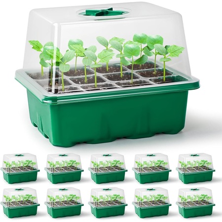 Set de 10 Tavite Germinare pentru Rasaduri, Kit Complet pentru ...