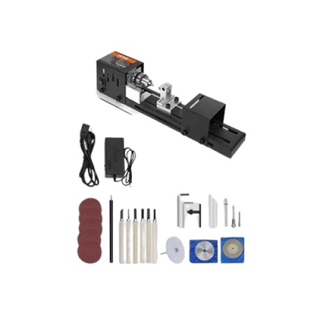 Strung pentru lemn, VEVOR, dimensiune mini, 7 setari de viteza, 4250 ...