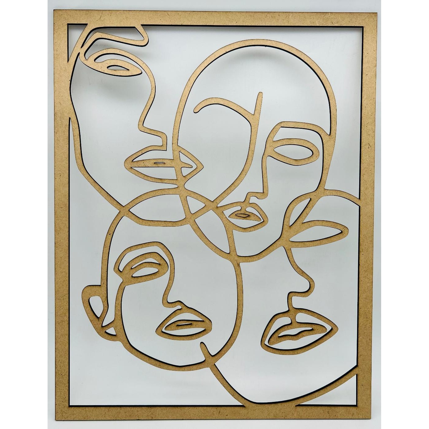 Panou Decorativ Fete Umane pentru Perete din HDF 3mm, 29 cm x 37 cm ...