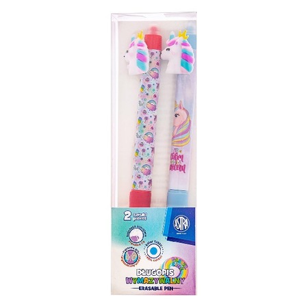 Pix ASTRA PEN sters pastel unicorn 0,5 mm 2 buc/blister - eMAG.ro