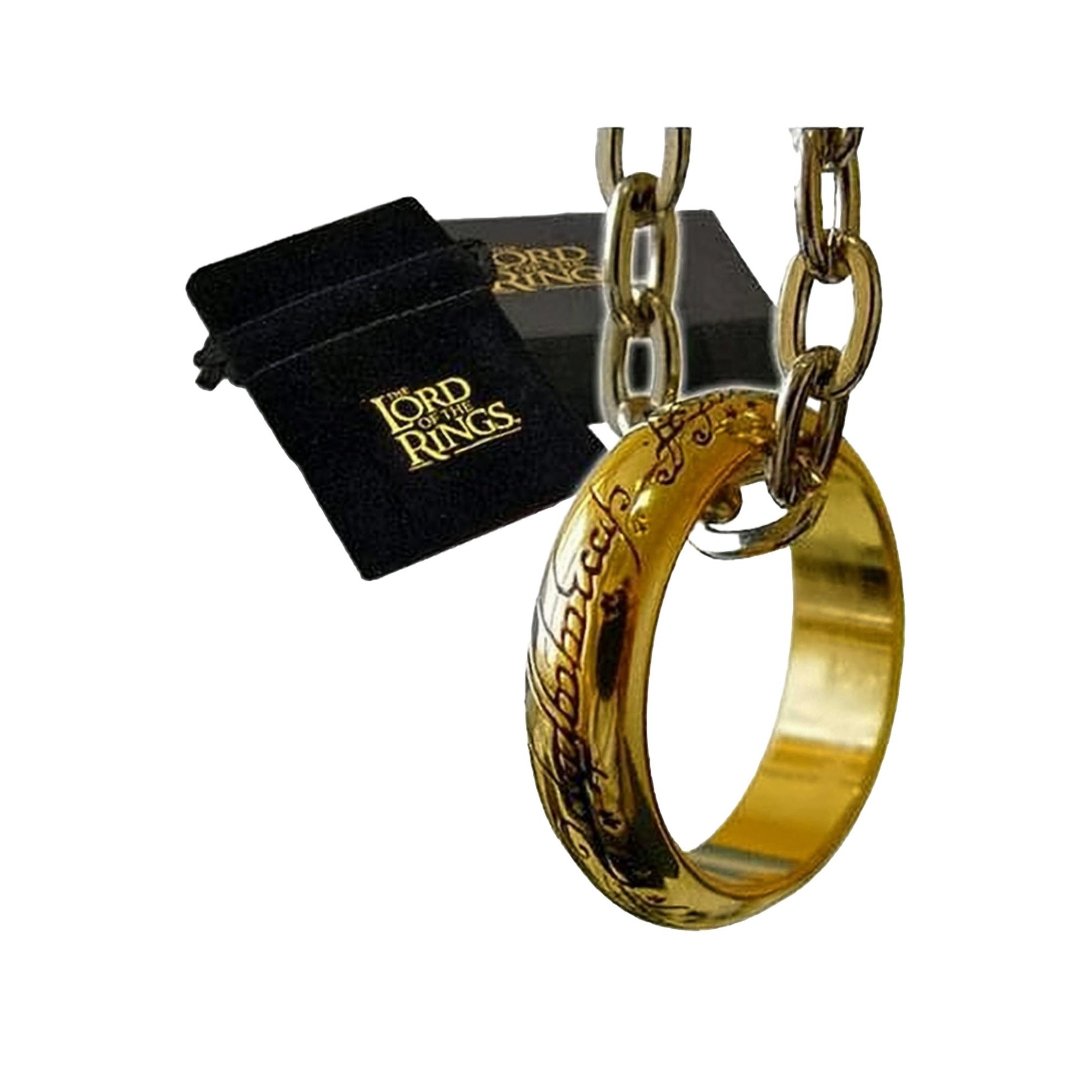Lant cu inel The Noble Collection, Lord of the Rings, metal placat cu ...