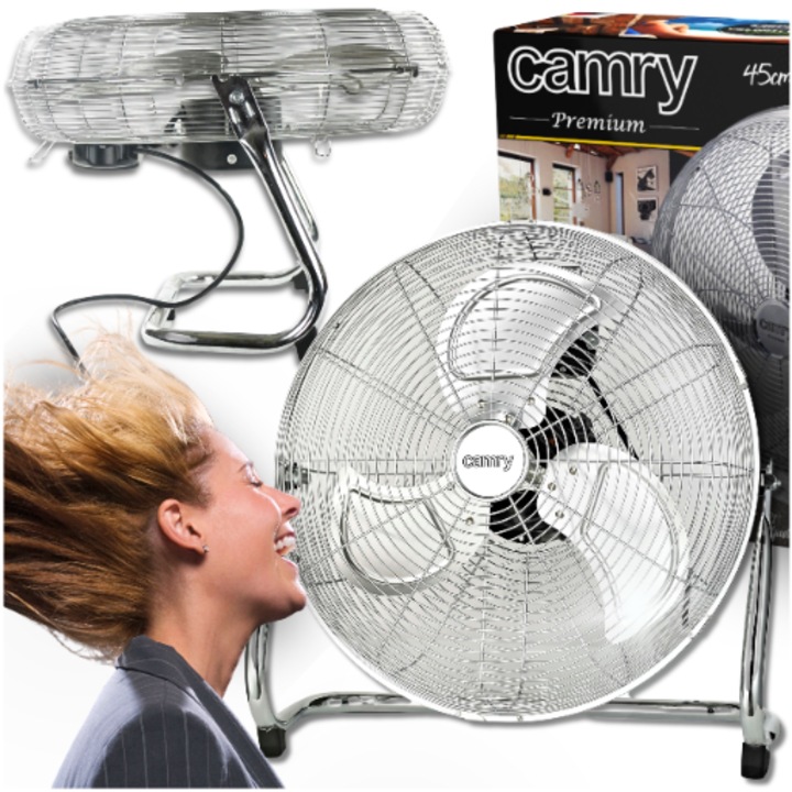 Ventilator de podea, Camry, CR7306, 200W, silentios, diametru exterior ...