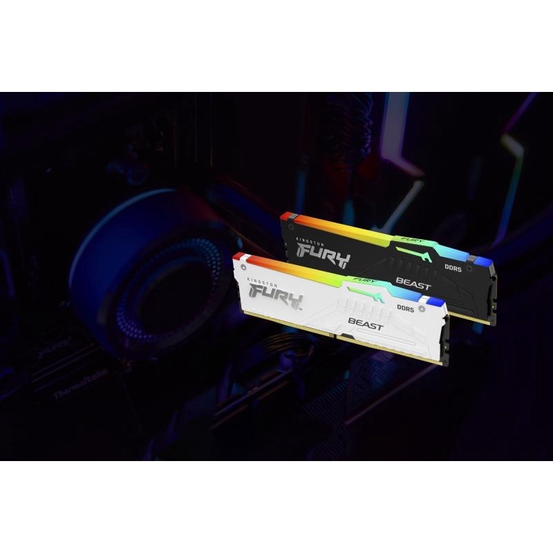 Memorie RAM Kingston FURY Beast RGB White 32GB DDR5 6000MHz - eMAG.ro