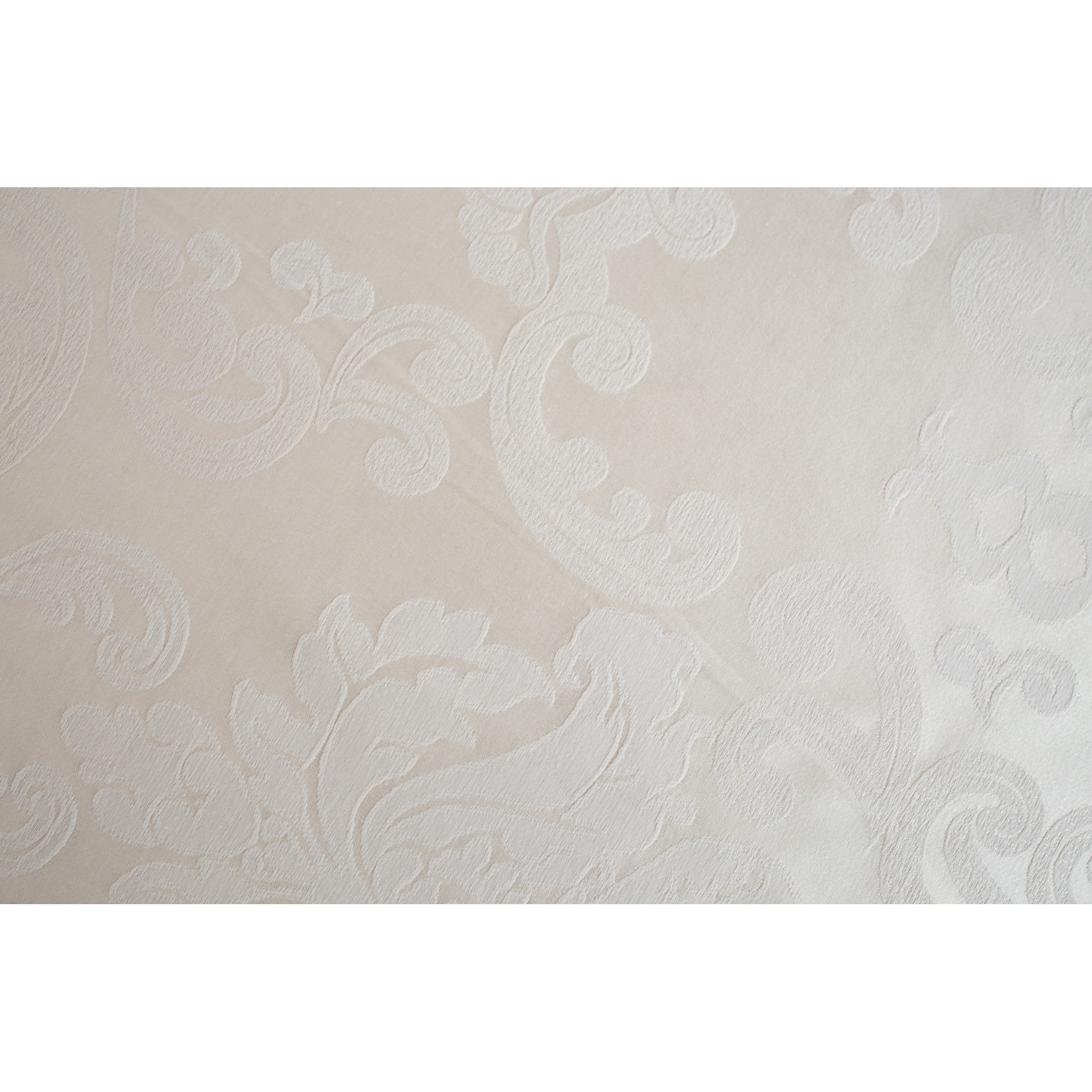 Fata de masa rotunda Bosfor Decor, Model Brocard, Crem, Dimensiune 150 ...
