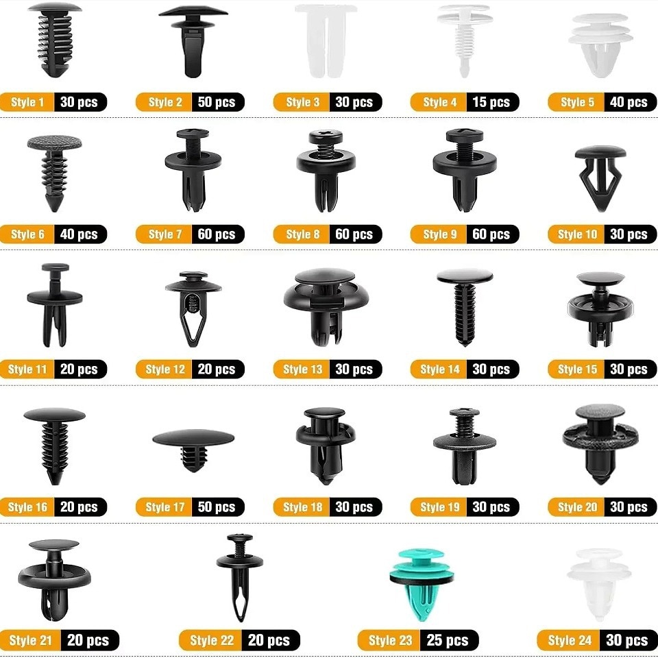 Set 845 clipsuri universale, Excitat, Sortiment de elemente de fixare ...