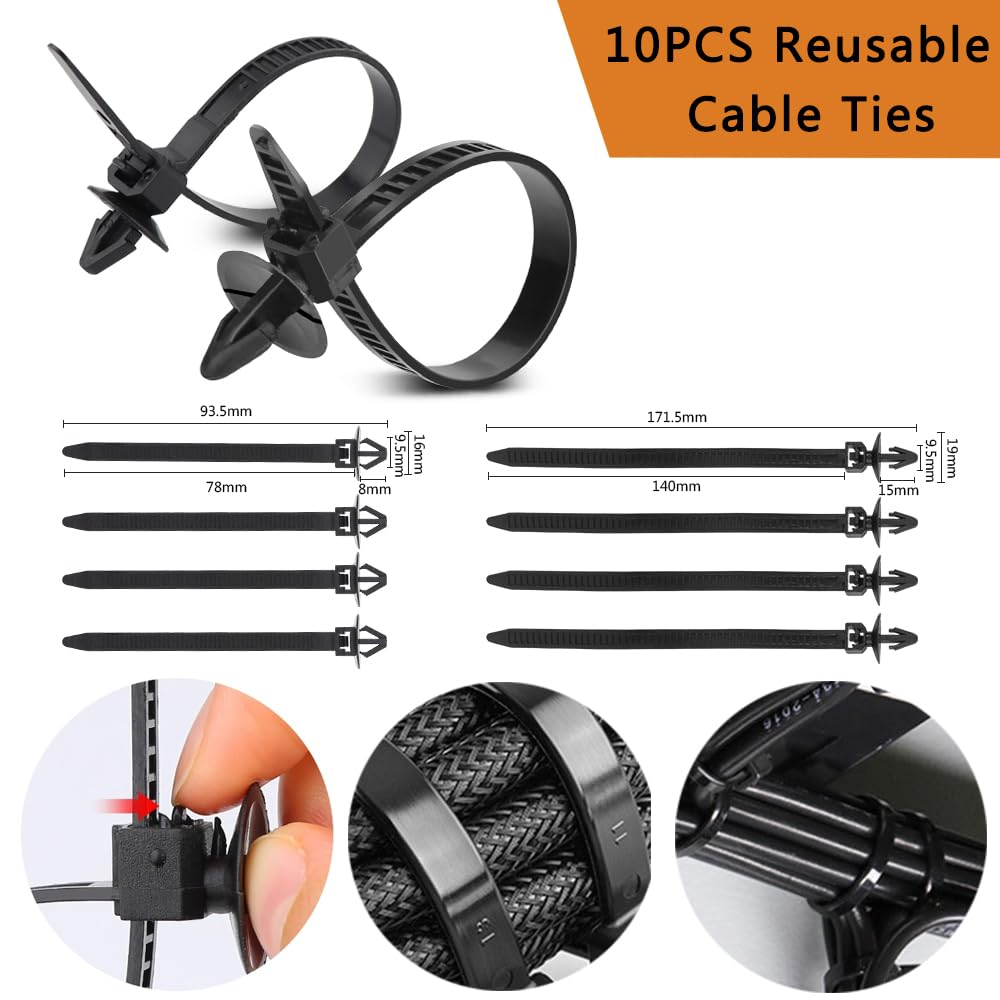 Set 845 clipsuri universale, Excitat, Sortiment de elemente de fixare ...