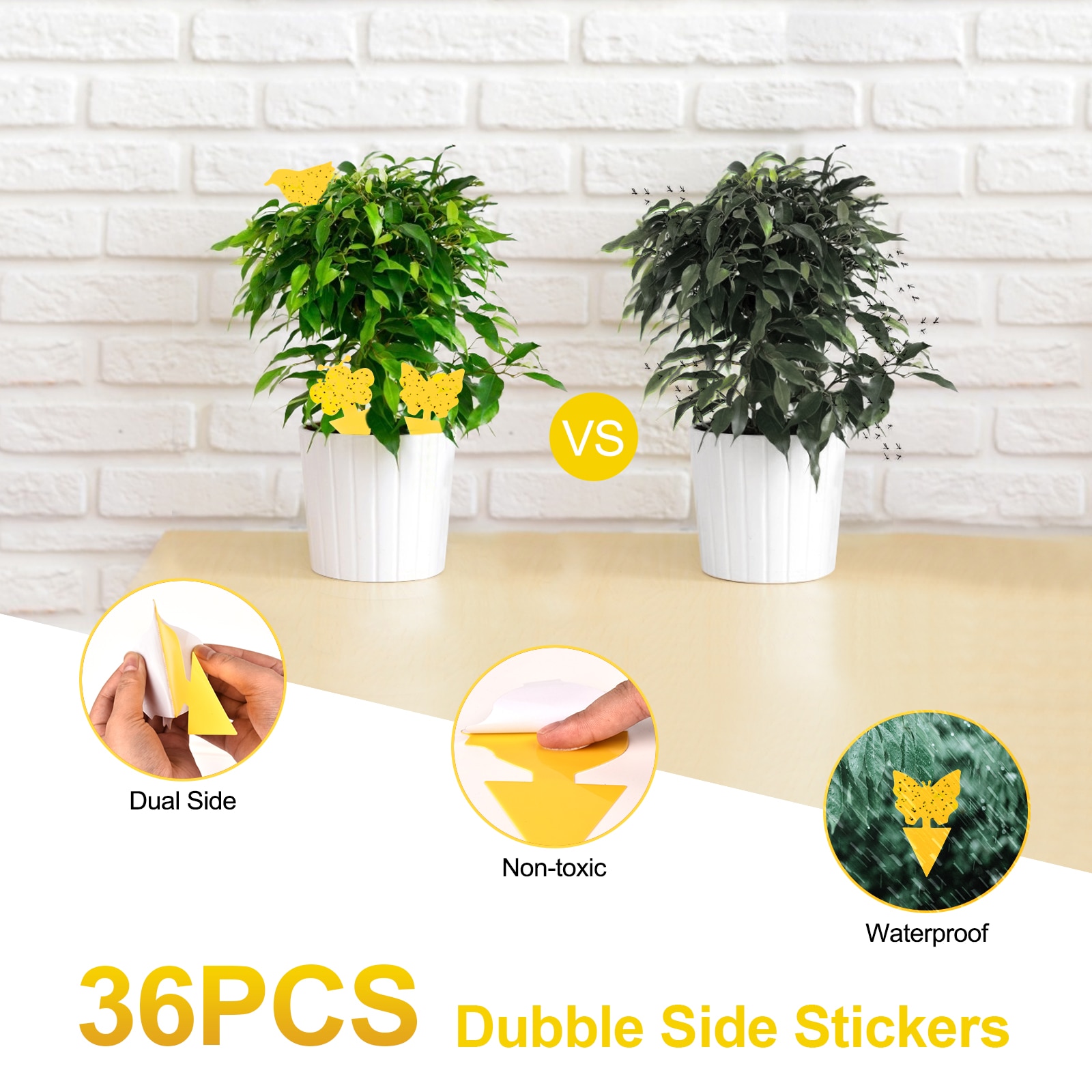 Set 36 capcane protectie plante, Juemel, M8856, Polipropilena ...