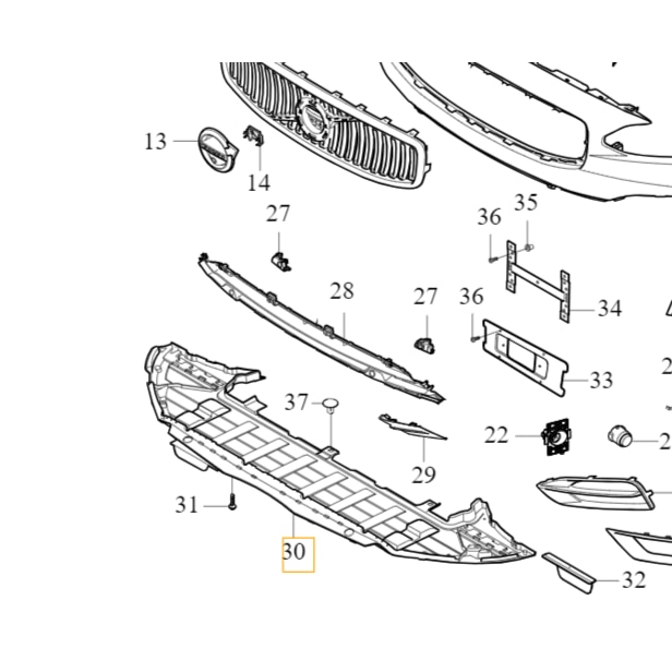 Capac bara de protectie VOLVO S90 V90 - eMAG.ro