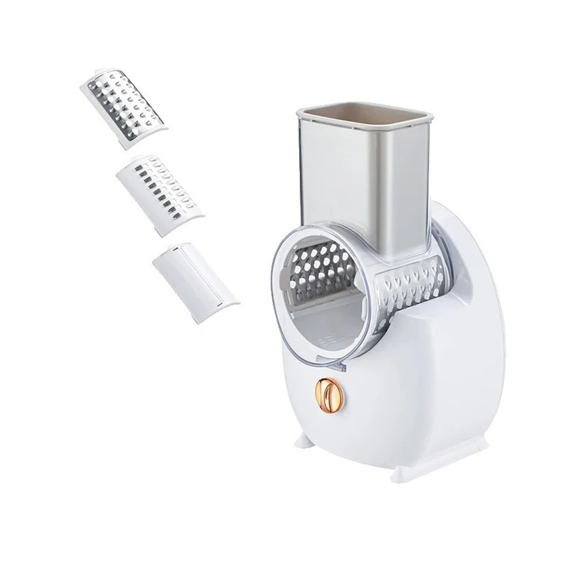 Razatoare electrica, USB, 3 lame, alb, 17x17x29cm - eMAG.ro