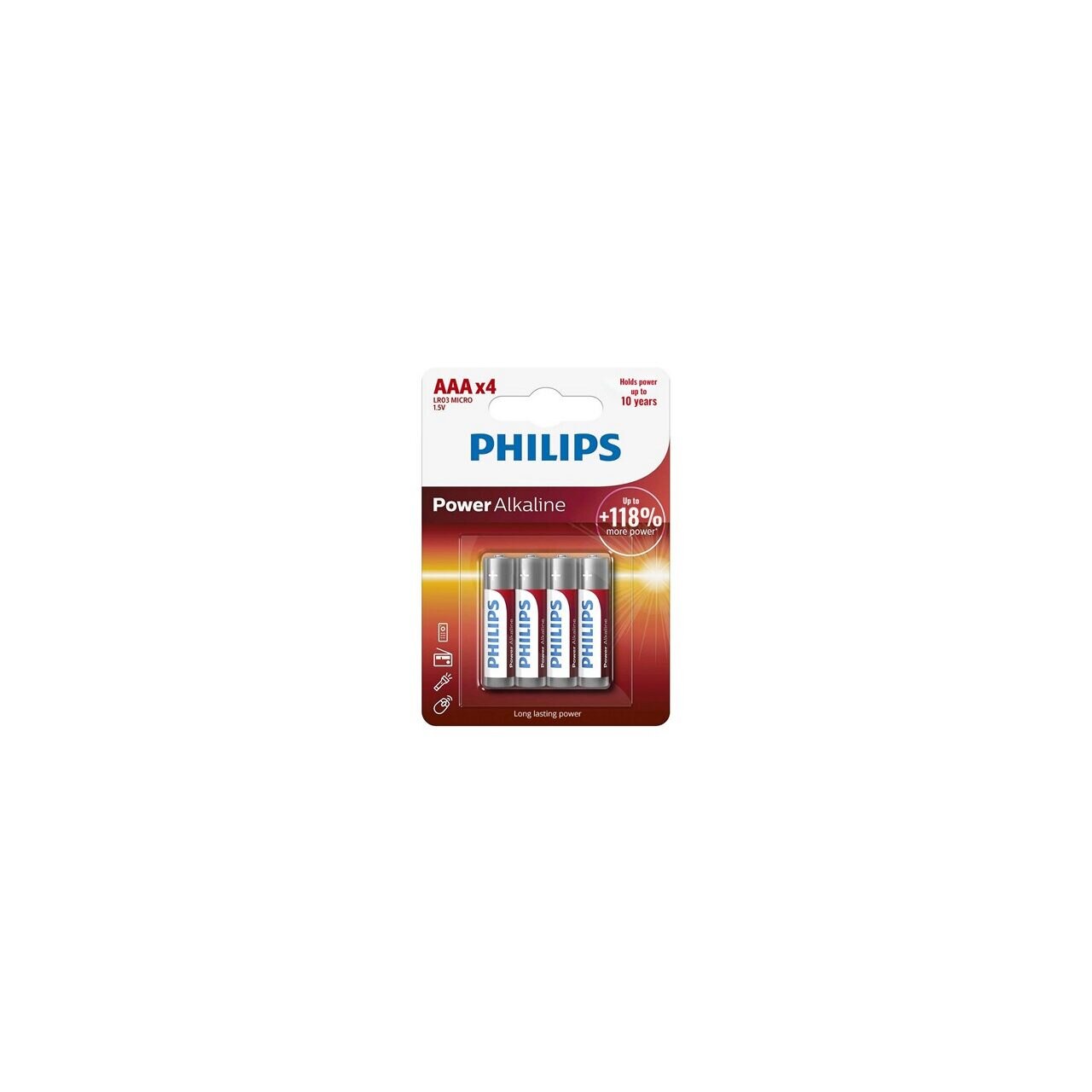 Set 4 baterii Philips LR03, AAA, Power Alcaline, blister - eMAG.ro