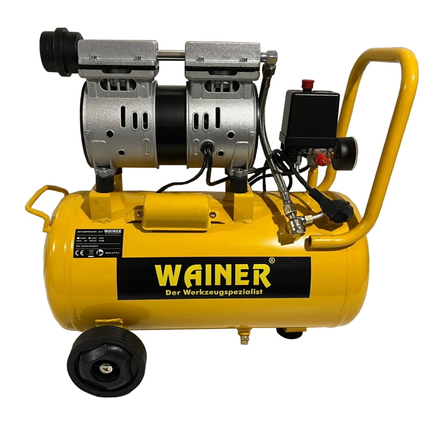 Compresor vopsit fara ulei Wainer 24L 550W 135l/min 230 V PTC - eMAG.ro