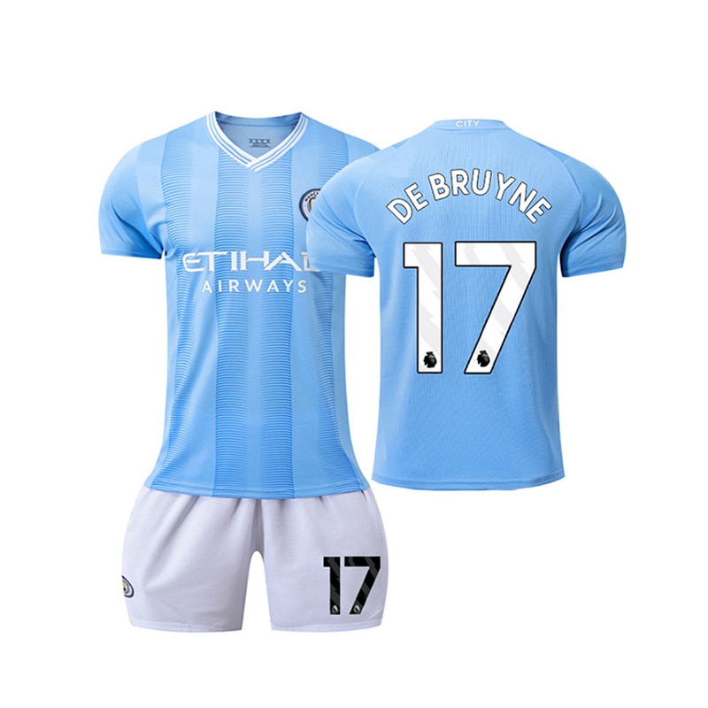 Set echipament fotbal Manchester City sezon 2023-2024, De Bruyne ...